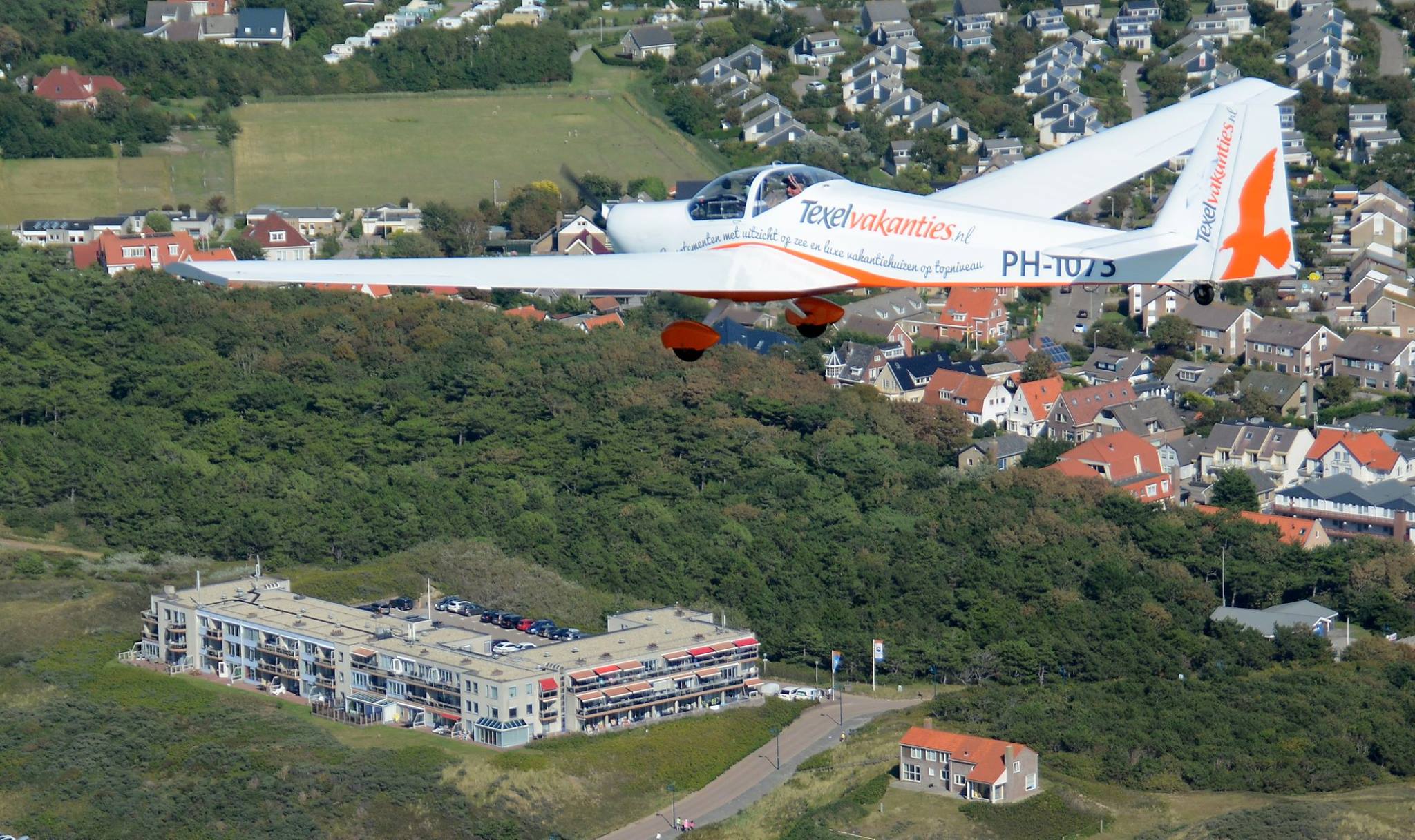 Rondvlucht boven Texel